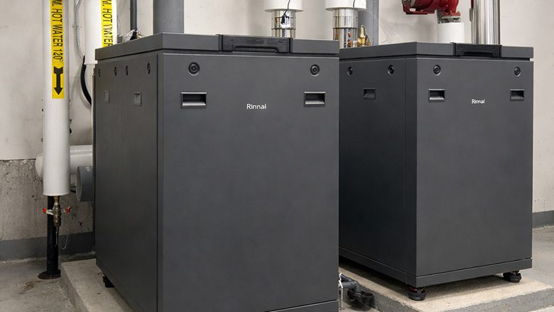 First Canadian installation of Rinnai RCW Series floor-standing boiler ...