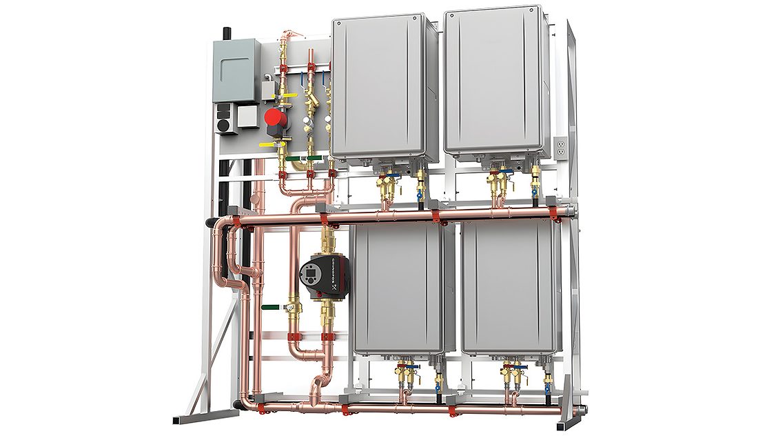 Resource Group tankless rack system | Plumbing & Mechanical