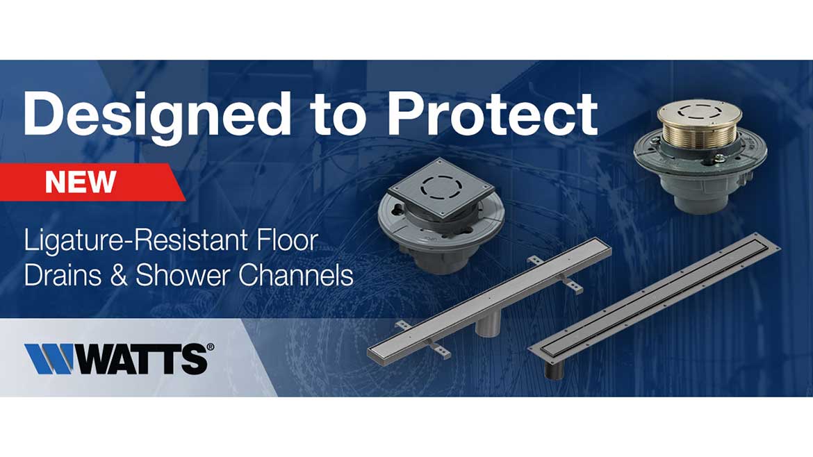 Watts announces ligature-resistant floor drains and waterline shower ...