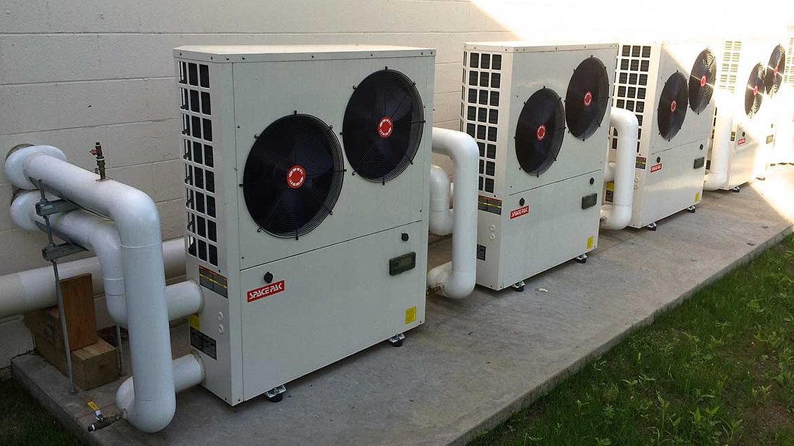 Details for piping multiple hydronic heat pumps | Plumbing & Mechanical