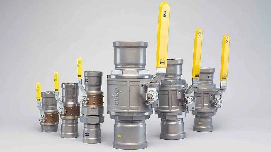 Viega highlights MegaPressG large diameter ball valve | Plumbing ...