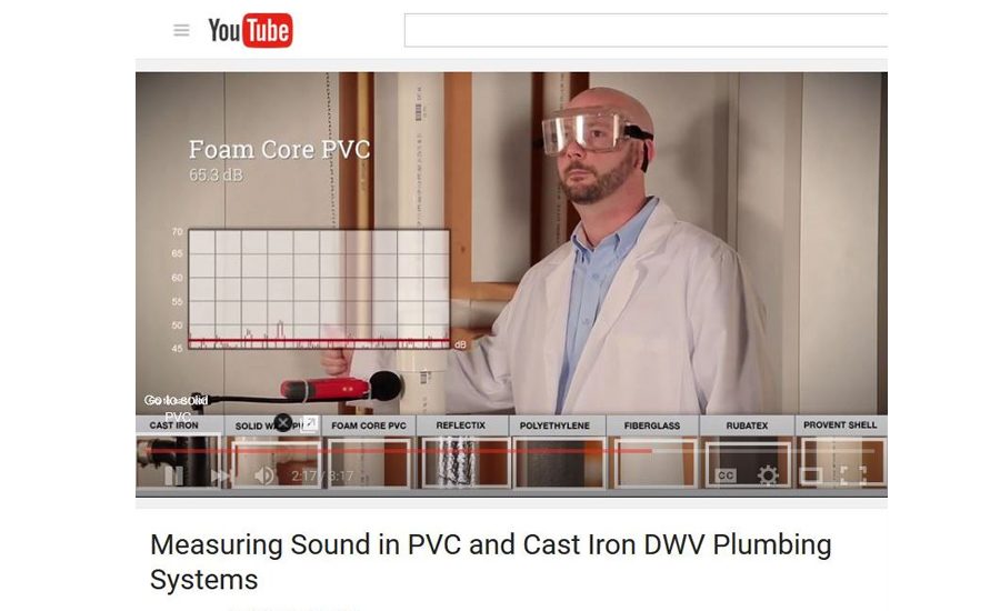 Charlotte Pipe video captures sound test of DWV plumbing systems | 2016 ...
