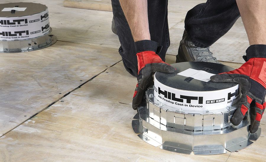 Hilti CFS CID Firestop Cast-In Devices | 2017-09-27 | Plumbing and ...
